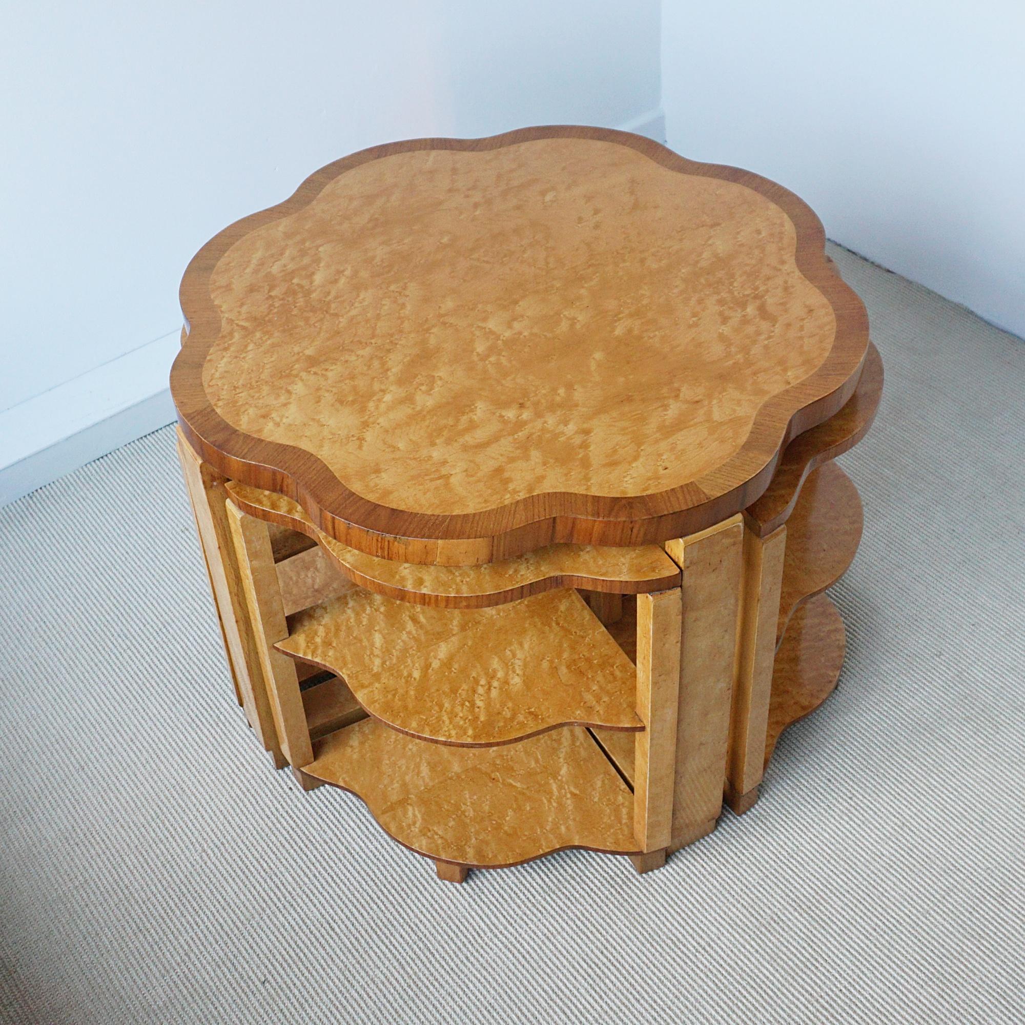 An Art Deco 'Cloud' Nest of tables by Harry and Lou Epstein at 1stDibs