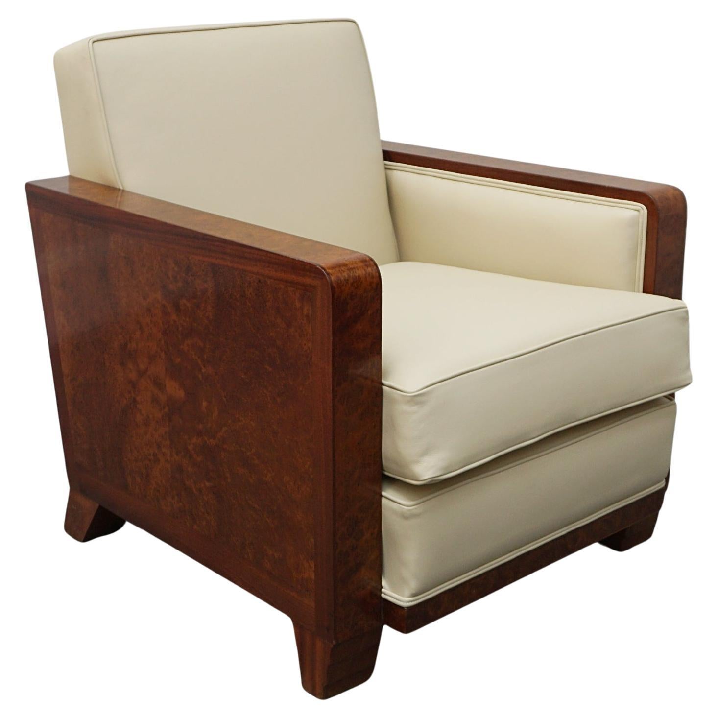 An Art Deco Leather Club Chair at 1stDibs