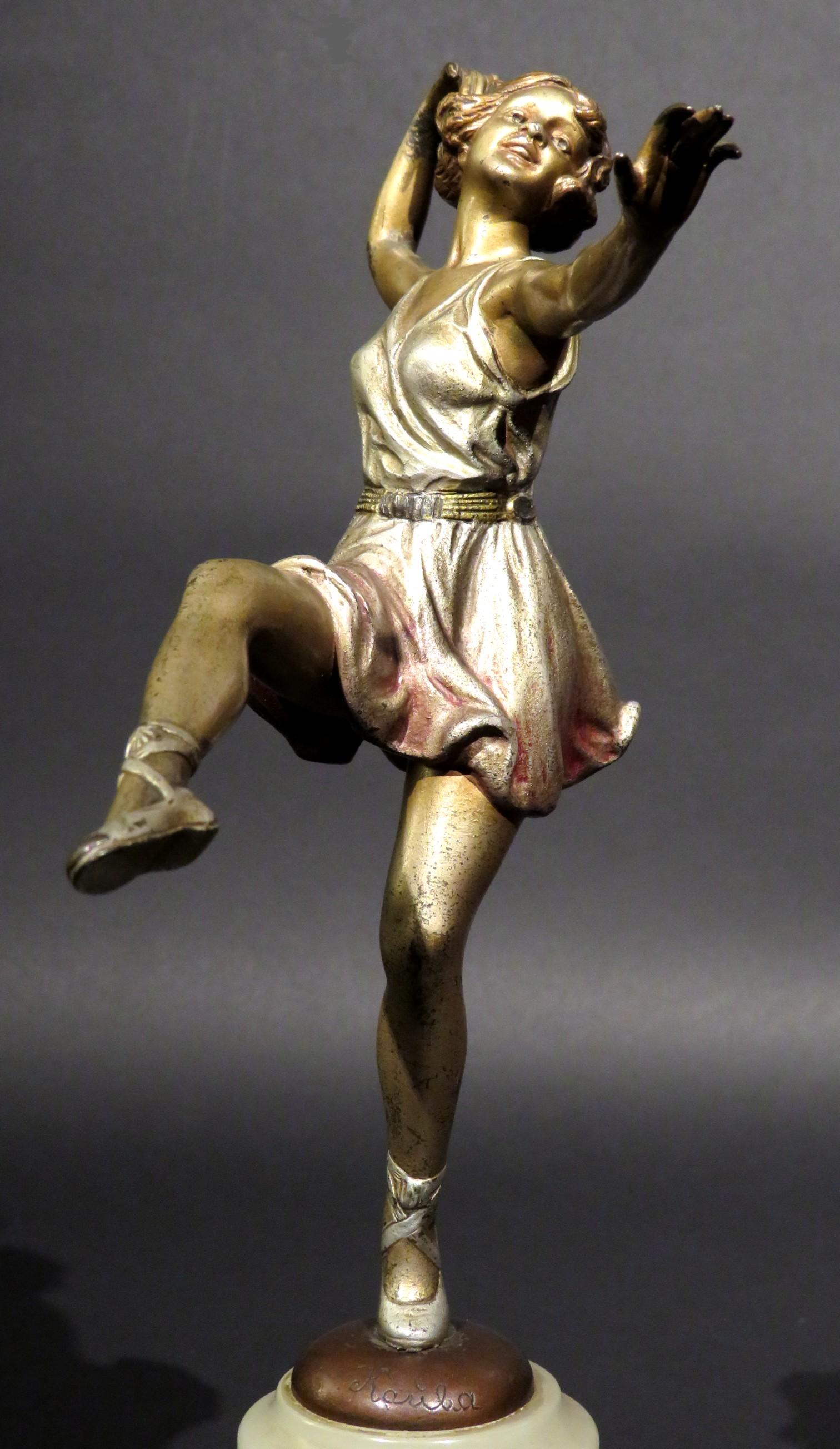 Art Deco Cold Painted Bronze of a Dancer by Carl Kauba, Circa 1920 For ...