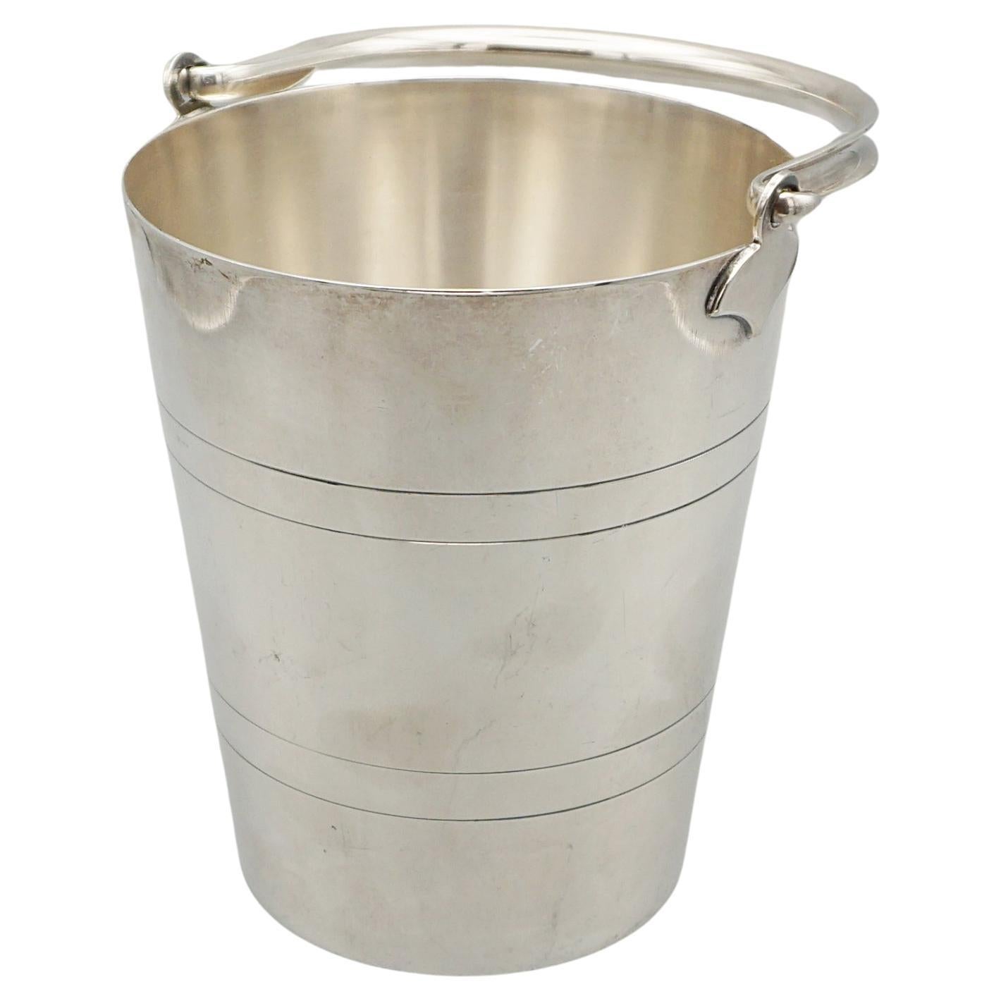 Art Deco Silver Plate Ice Buckets For Sale at 1stDibs