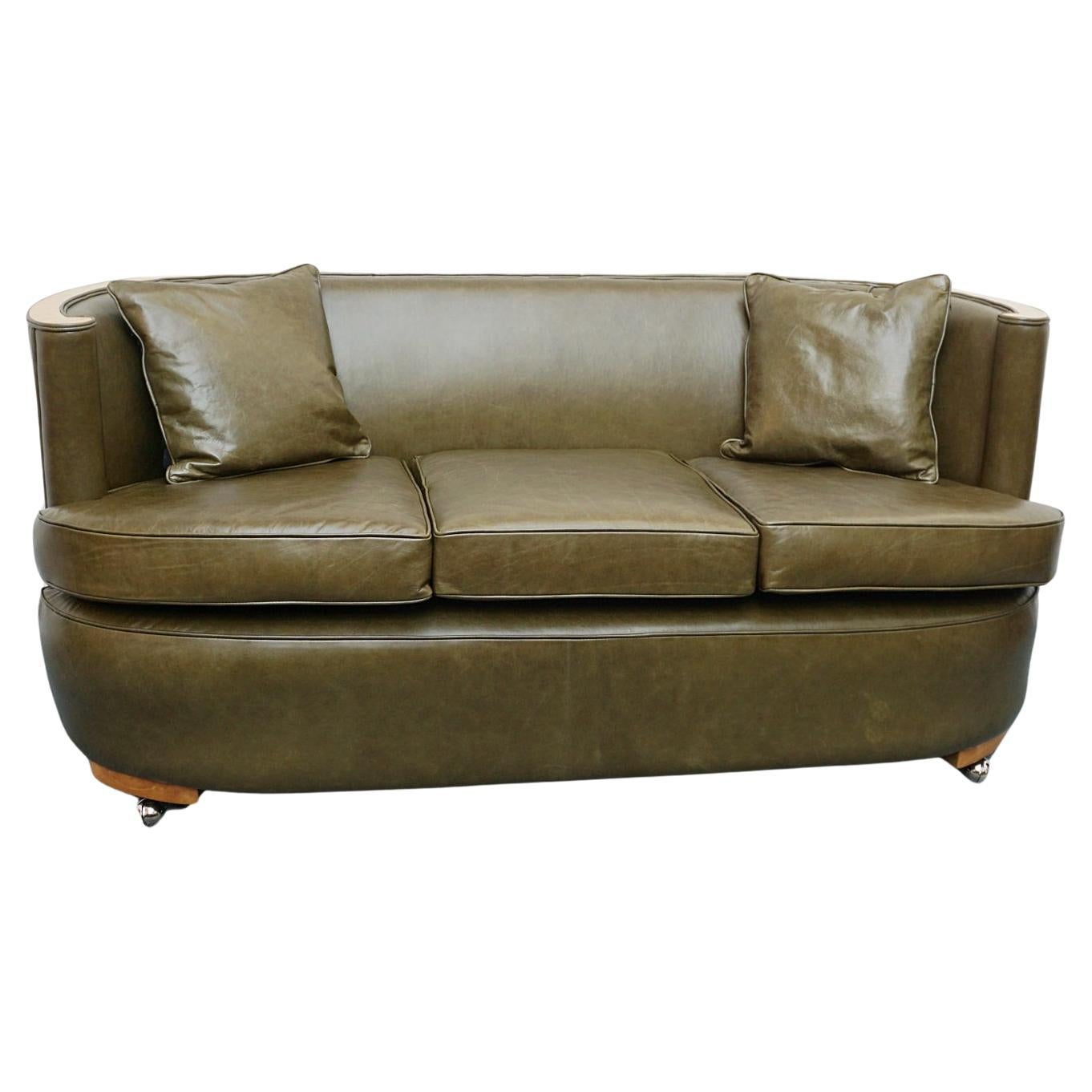 An Art Deco Three-Seat Sofa by Maurice Adams For Sale at 1stDibs