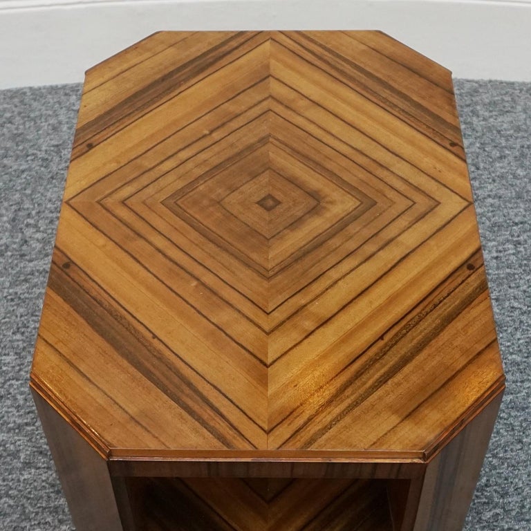 Art Deco Walnut Library/Coffee Table For Sale at 1stDibs
