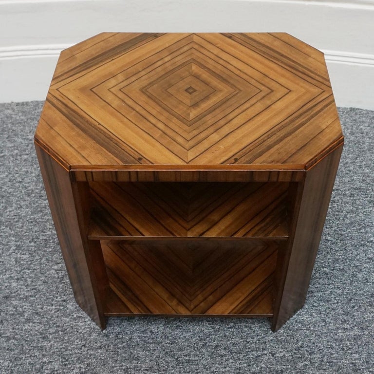 Art Deco Walnut Library/Coffee Table For Sale at 1stDibs