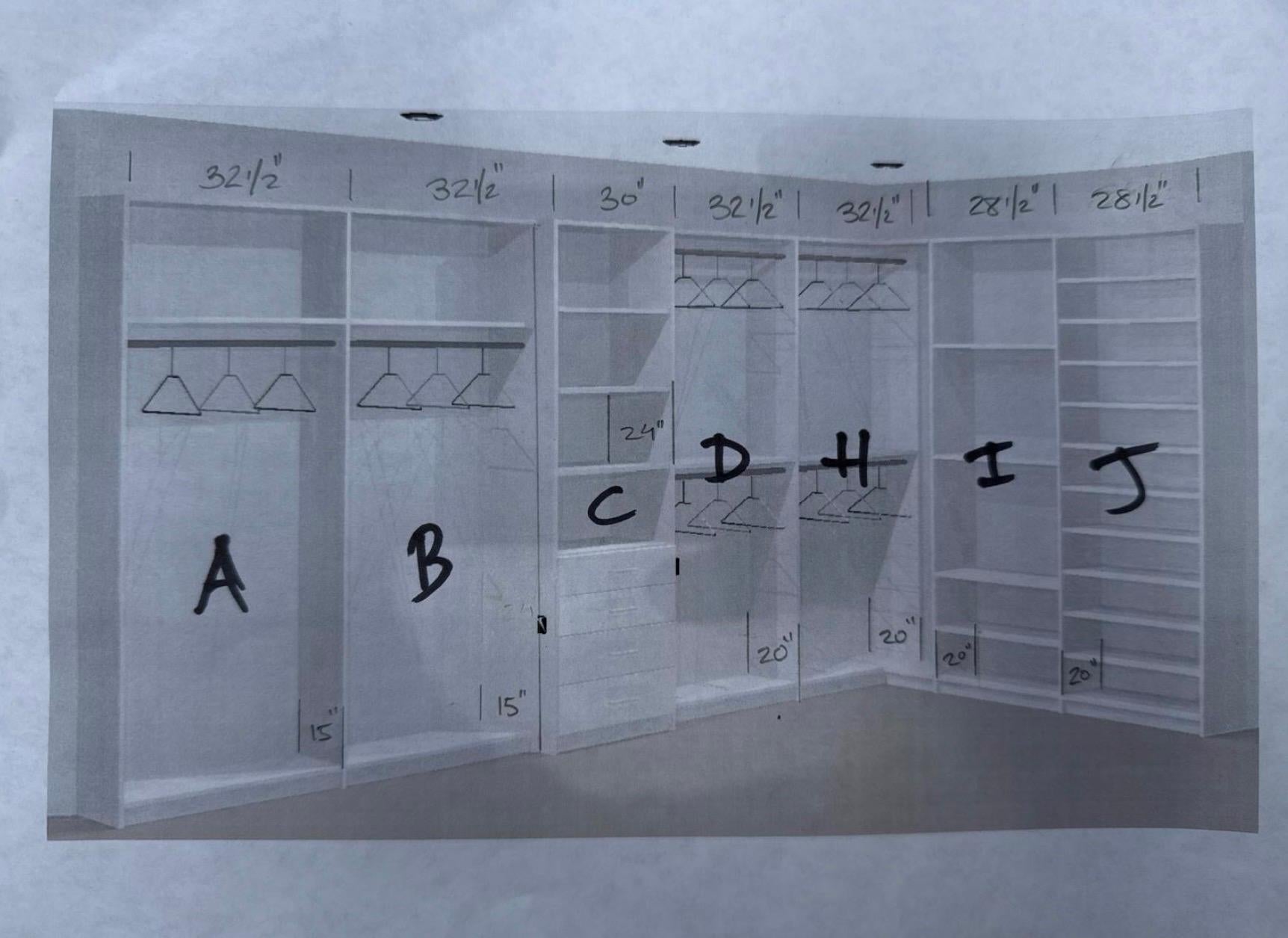 An artist-made custom wood wardrobe with lighting feature, 21st century ...