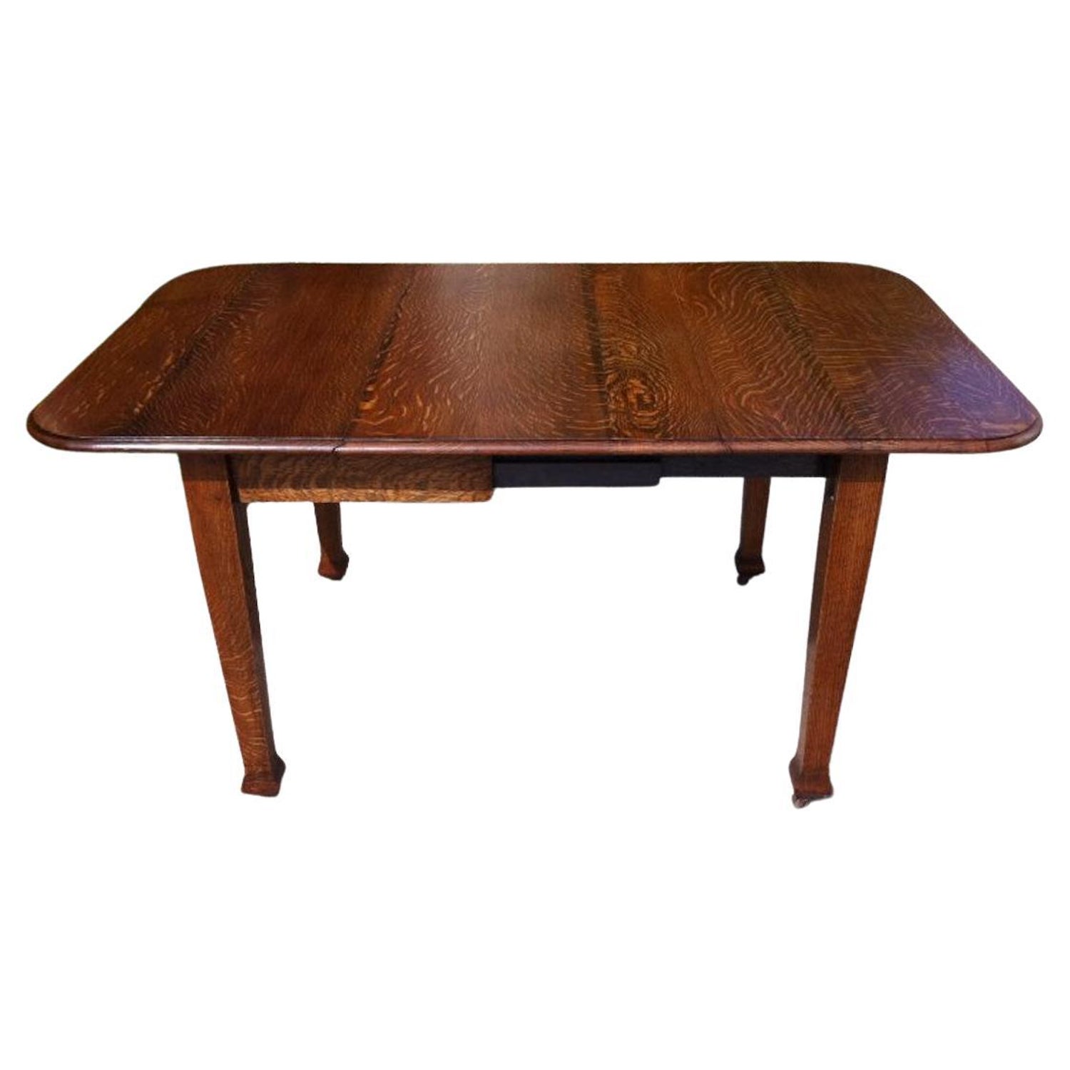 Solid Burr Yew Wood Single Drop-Leaf Side Table Michael Pashby Antiques ...