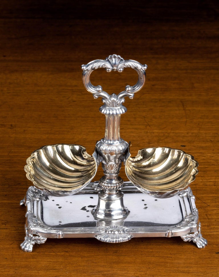 Attractive Pair of Late 19th Century Silver and Silver Gilt Table Salts ...