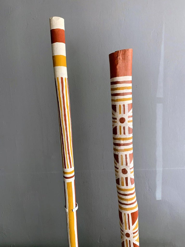 Australian Aboriginal Painted TOTEM Pole from Elcho Island at 1stDibs