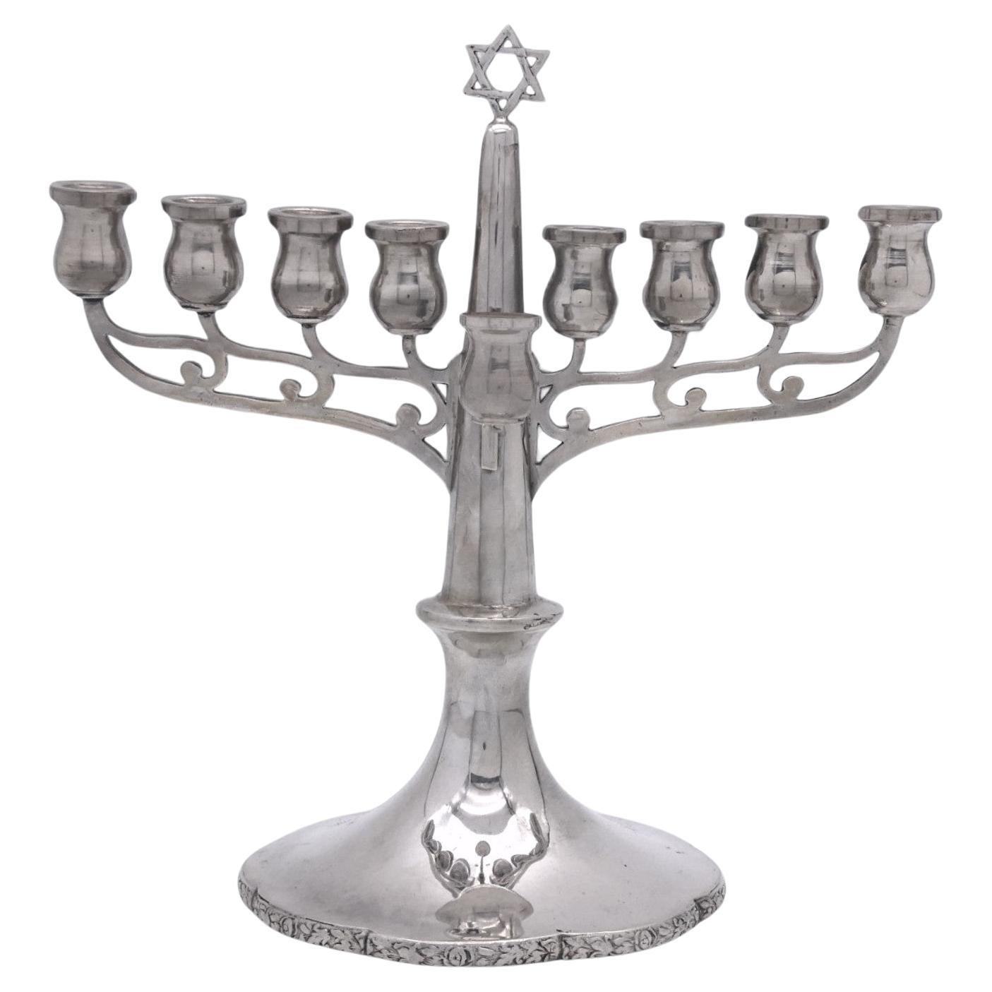 An Austrian Silver Hanukkah Menorah, Circa early 20th Century For Sale ...