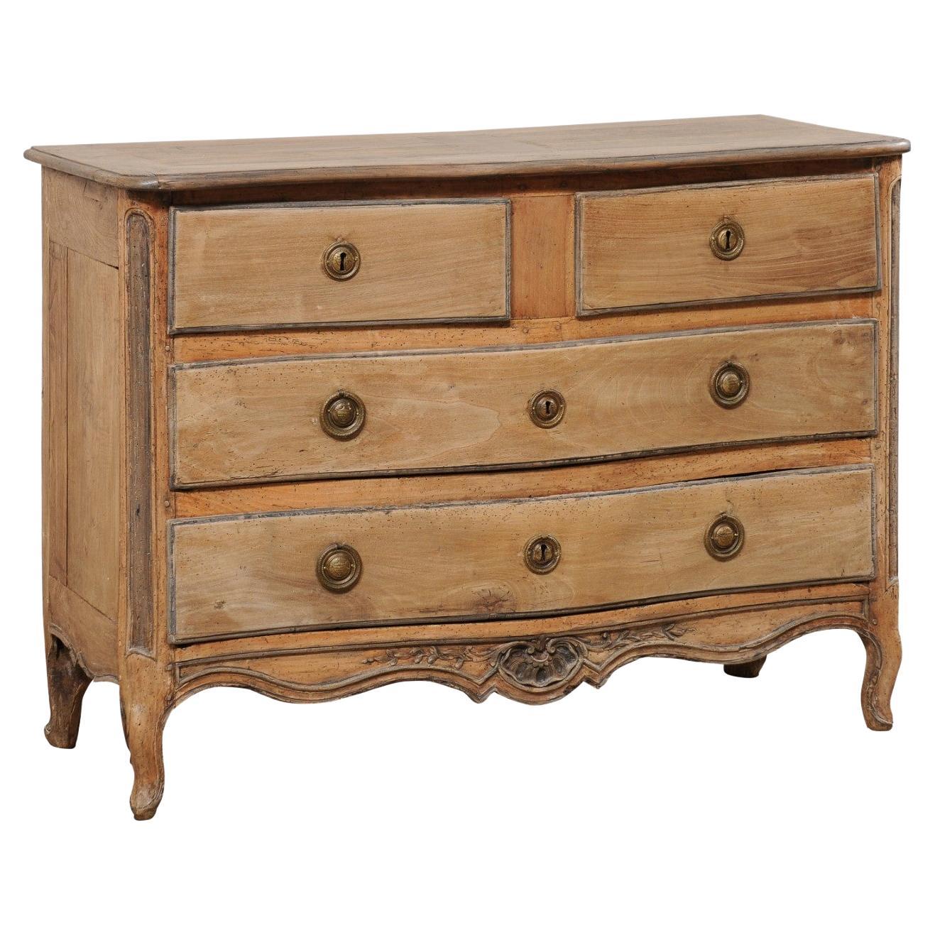 Early 19th Century French Commode W/Subtle Serpentine Front and Slender ...