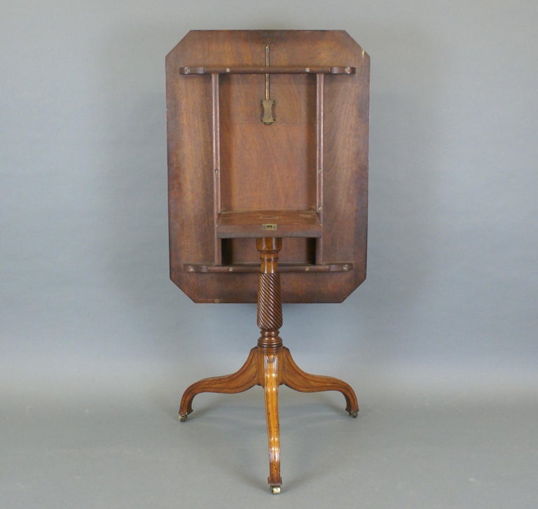 Early 19th Century Mahogany Tripod Table of Lozenge Form For Sale at ...