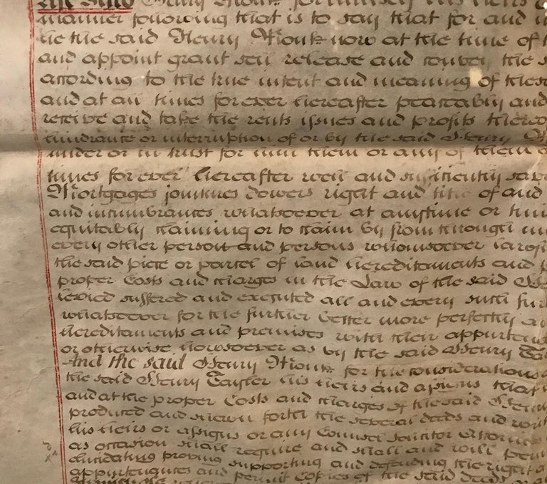 Early 19th Century Original Framed Land Indenture, England, 1810 For ...