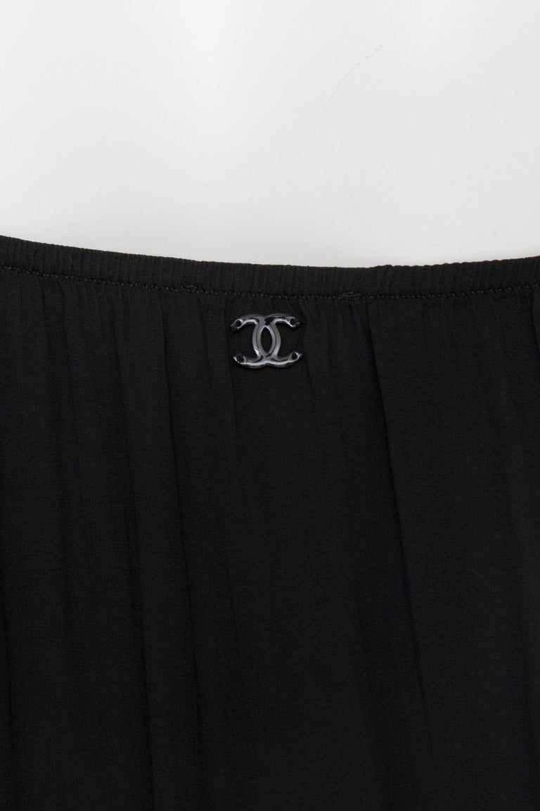 An Early 2000s Vintage Chanel Black Babydoll Dress at 1stDibs