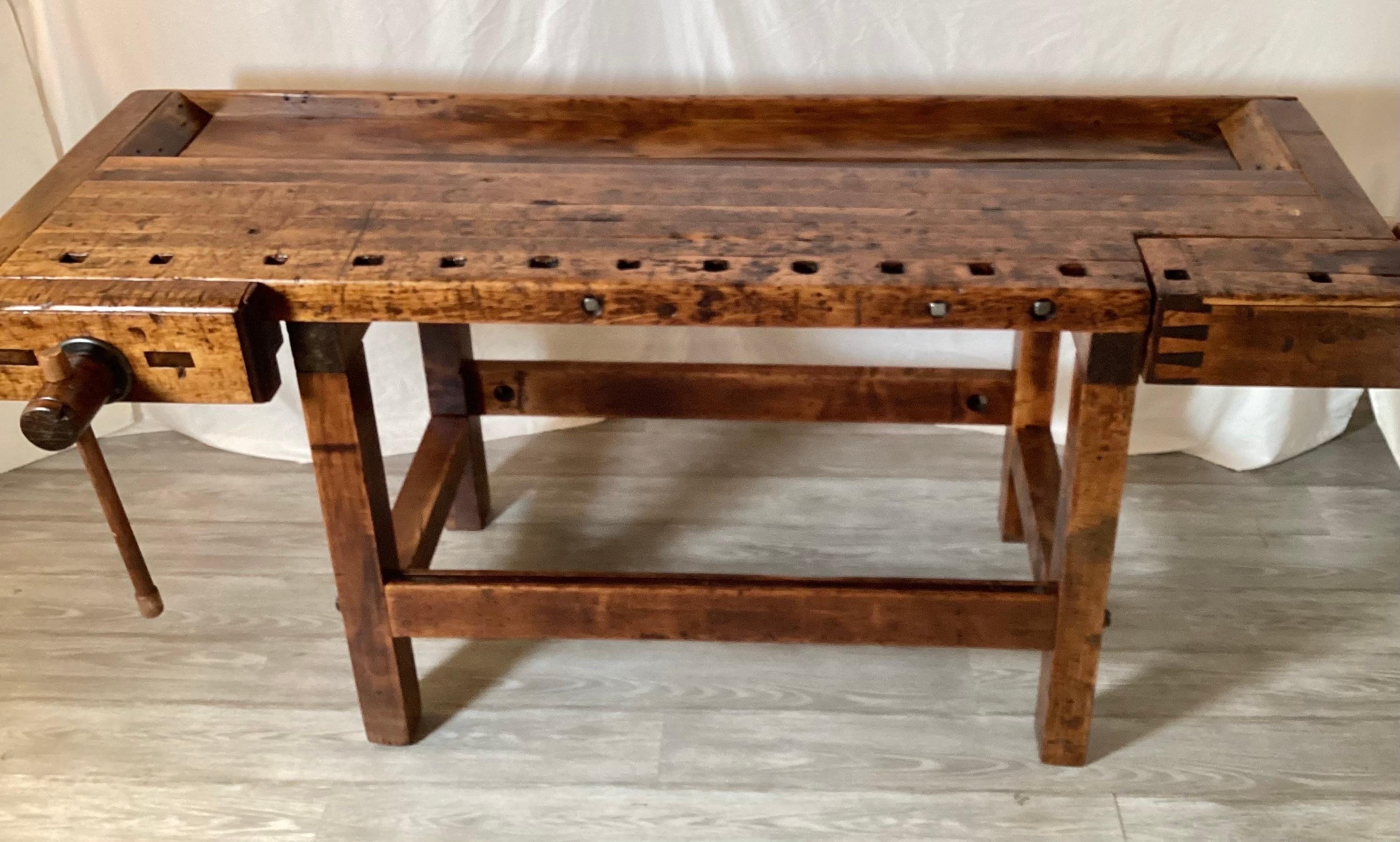 Early 20th Century Carpenters Work Bench at 1stDibs