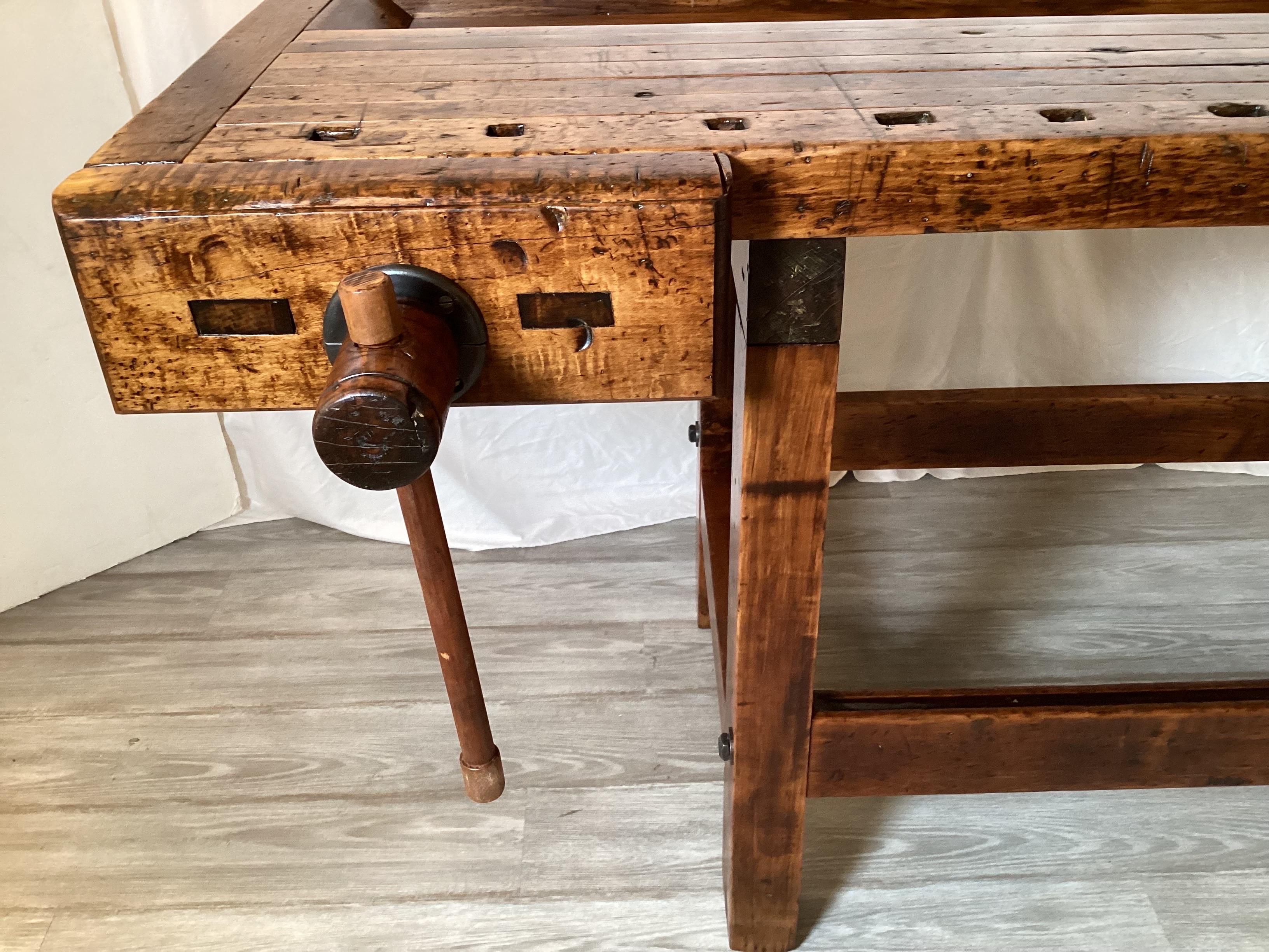 Early 20th Century Carpenters Work Bench at 1stDibs