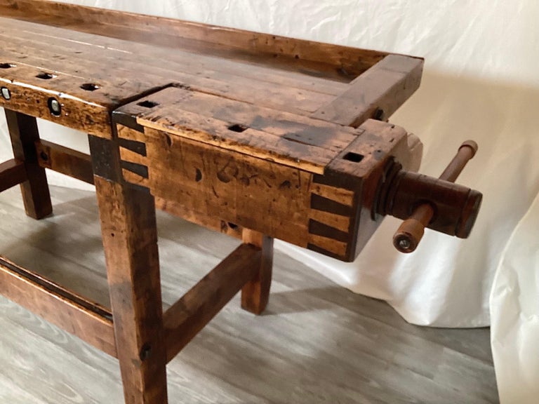 Early 20th Century Carpenters Work Bench at 1stDibs