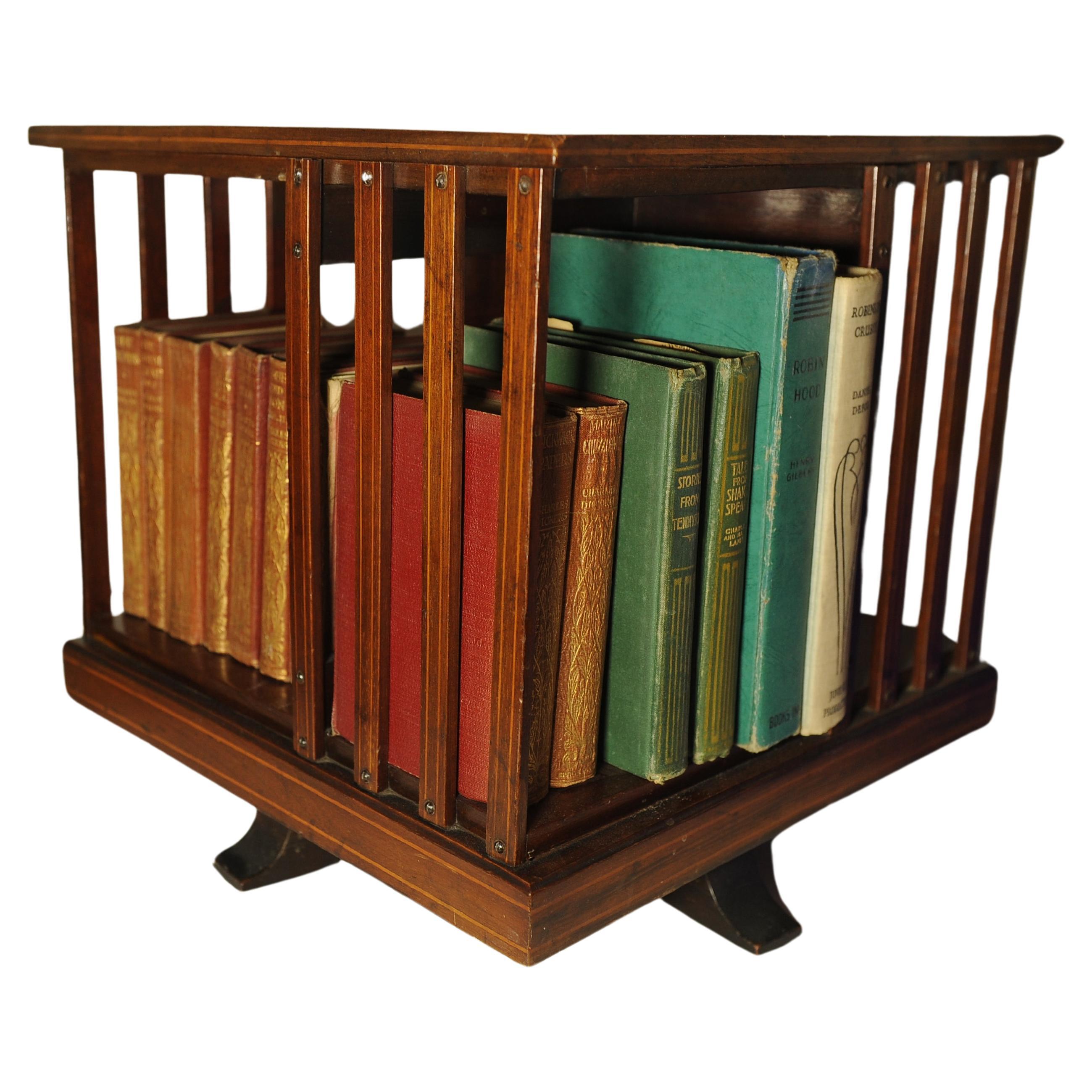 An Early 20th Century Handmade Mahogany Revolving Tabletop Bookcase ...