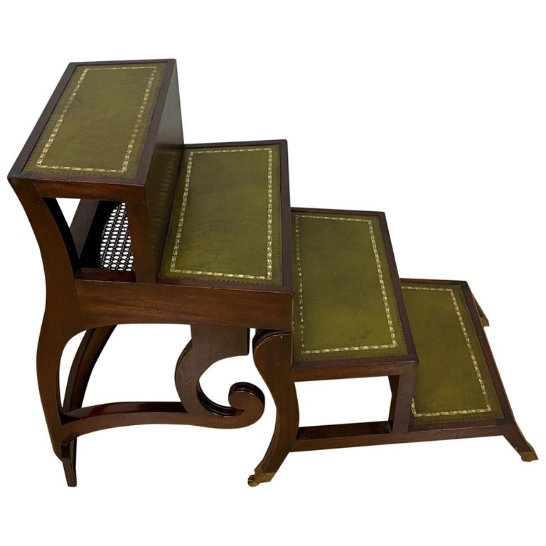 Early 20th Century Mahogany Metamorphic Library Steps or Chair For Sale ...
