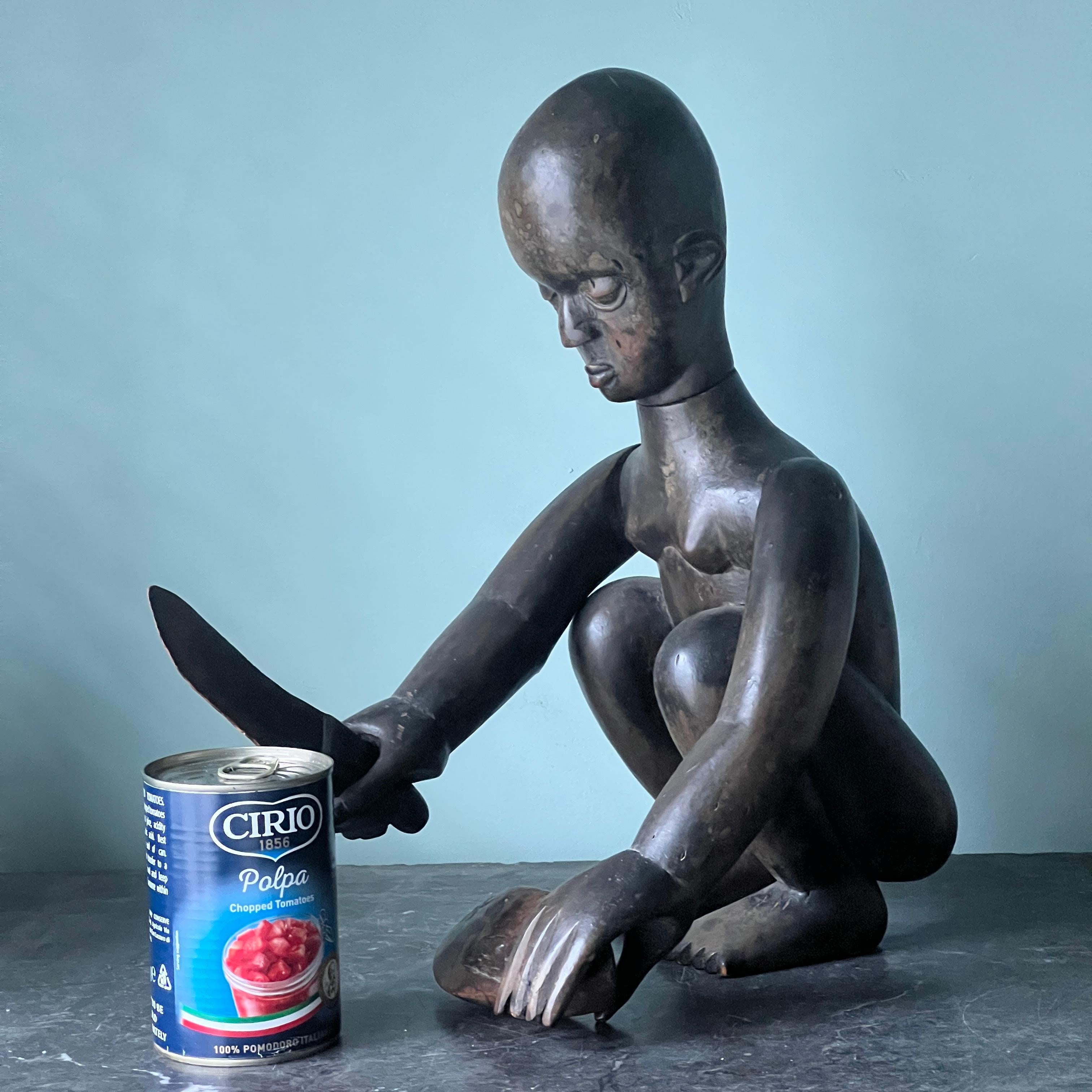 An Early to Mid 20th Century African Carved Wood Ngoni Figure For Sale ...