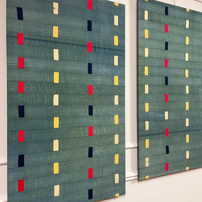 Early Twentieth Century Ivory Coast Textile Triptych For Sale at 1stDibs