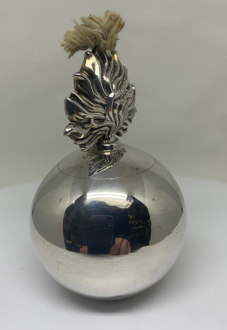 Edwardain Sterling Silver Military Grenade Cigar Lighter by Asprey For ...