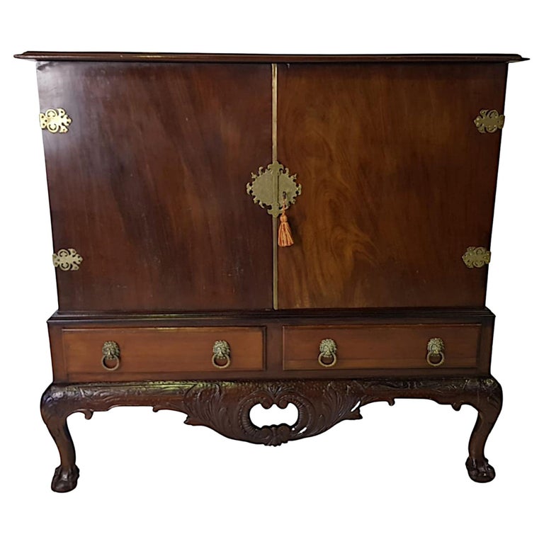 Edwardian Blanket Press in the Manner of Thomas Chippendale For Sale at ...