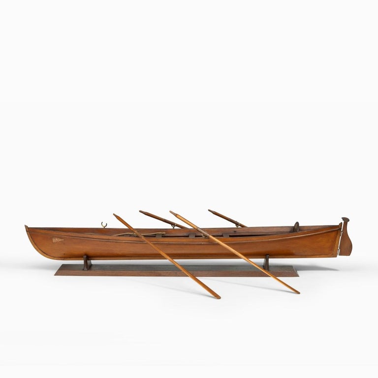 Edwardian Pine Five-Oar Rowing Skiff For Sale at 1stDibs