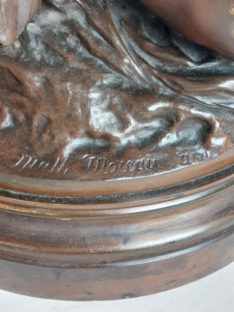Elegant 19th Century French Bronze Titled ‘Summer’ Signed Math Moreau ...