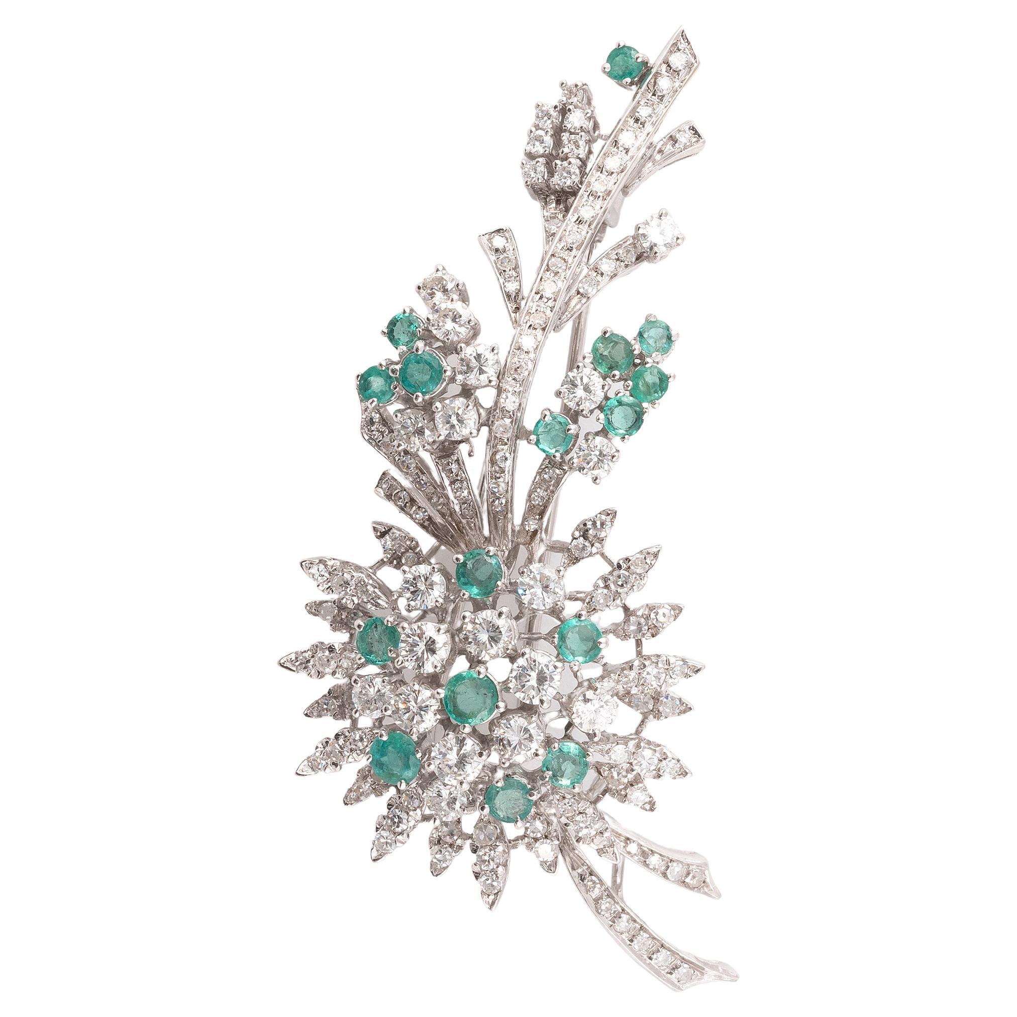 An Antique Diamond Brooch For Sale at 1stDibs
