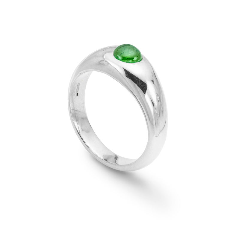 Emerald Set Gypsy Ring at 1stDibs | emerald gypsy ring