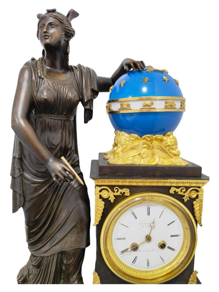 Empire Mantel Clock by H.Robert-Horloger De La Reine, Paris, circa 1820 ...