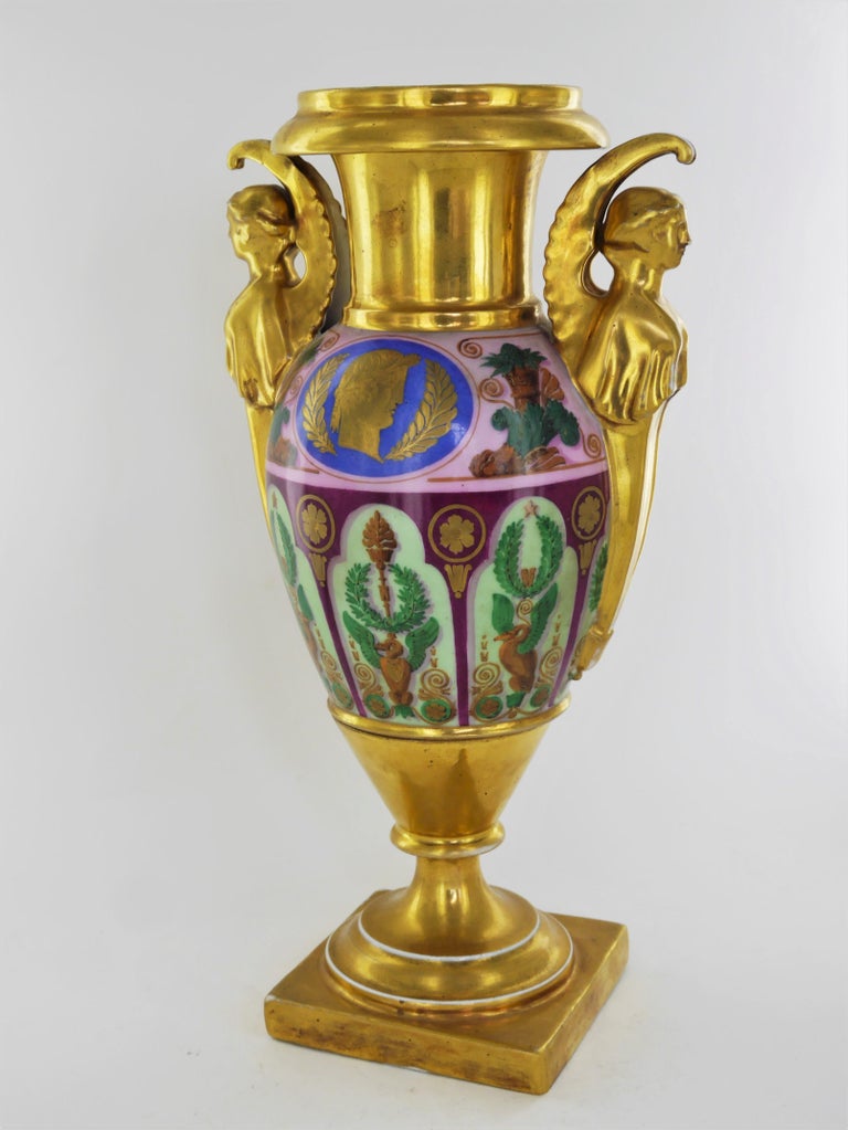 Empire Porcelain Vase For Sale at 1stDibs