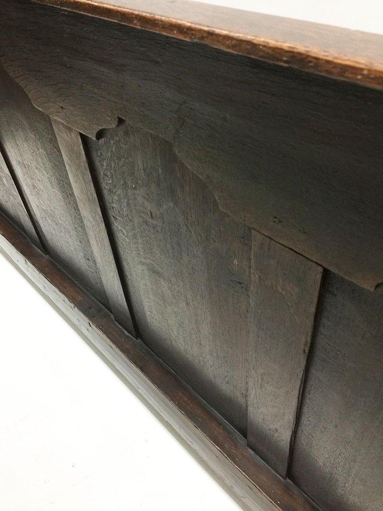 English 18th Century Oak Settle, Hall Bench For Sale at 1stDibs