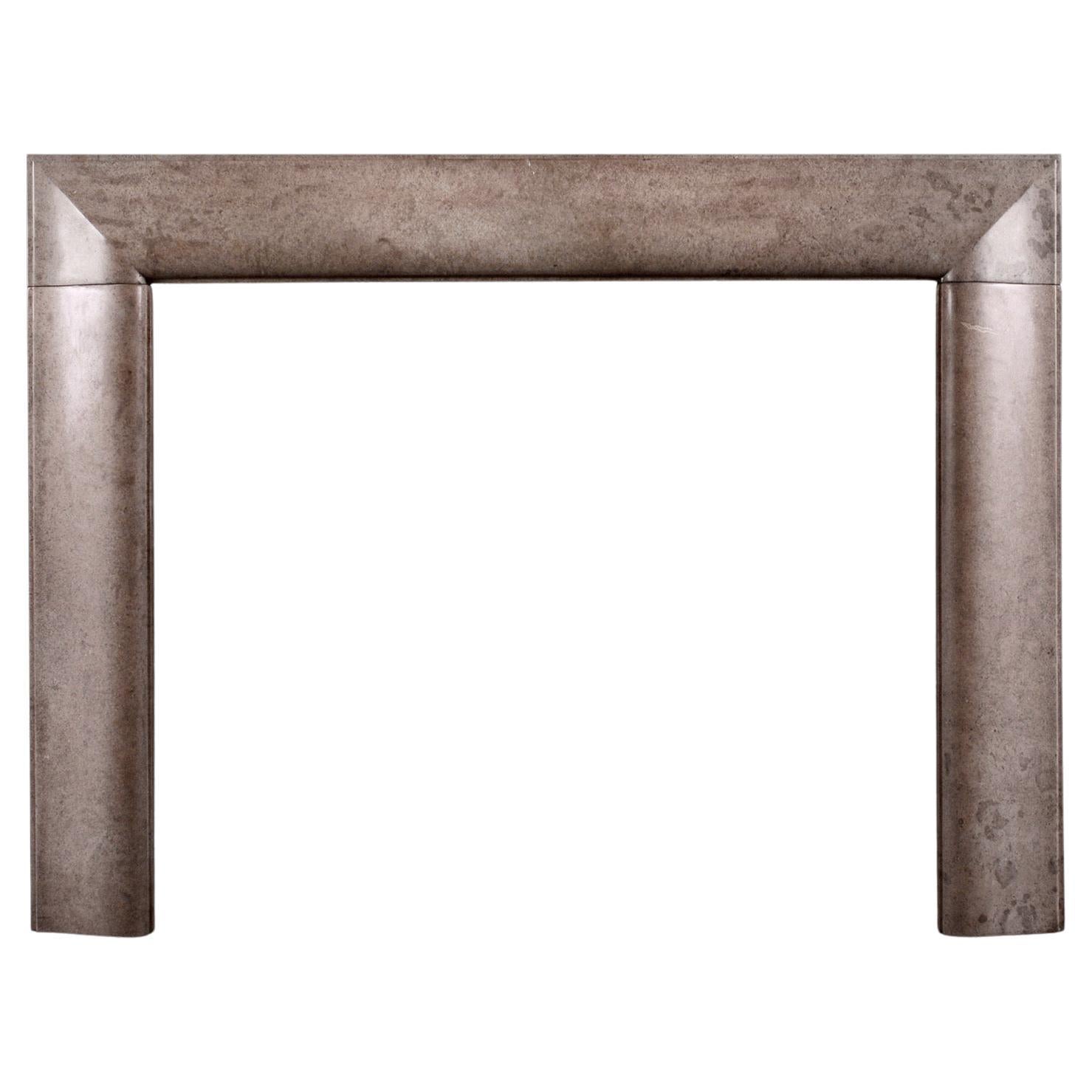 English Bolection Fireplace in Travertine Stone at 1stDibs