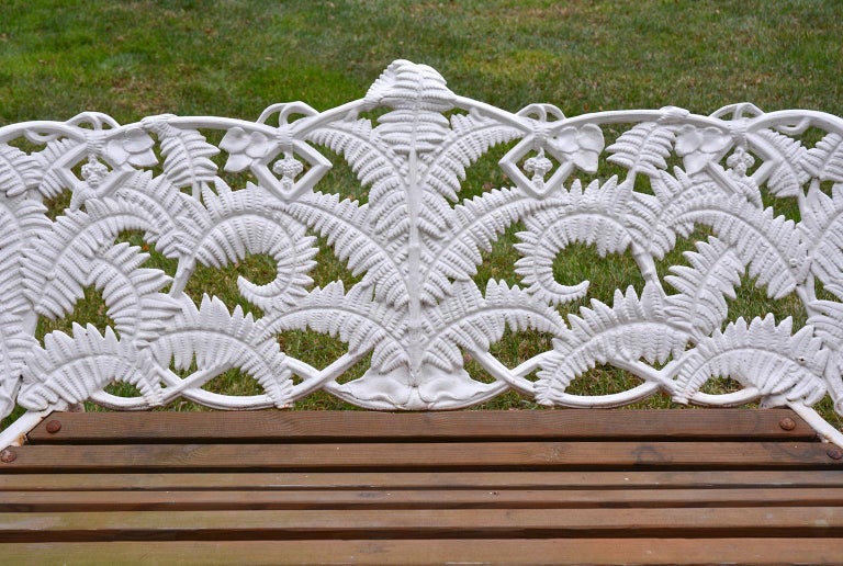 English Cast Iron Bench Marked Coalbrookdale For Sale at 1stDibs