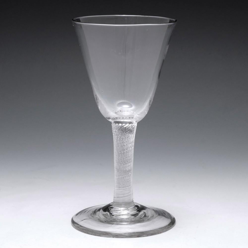 An English Incised Twist Stem Wine Glass, c1760 at 1stDibs