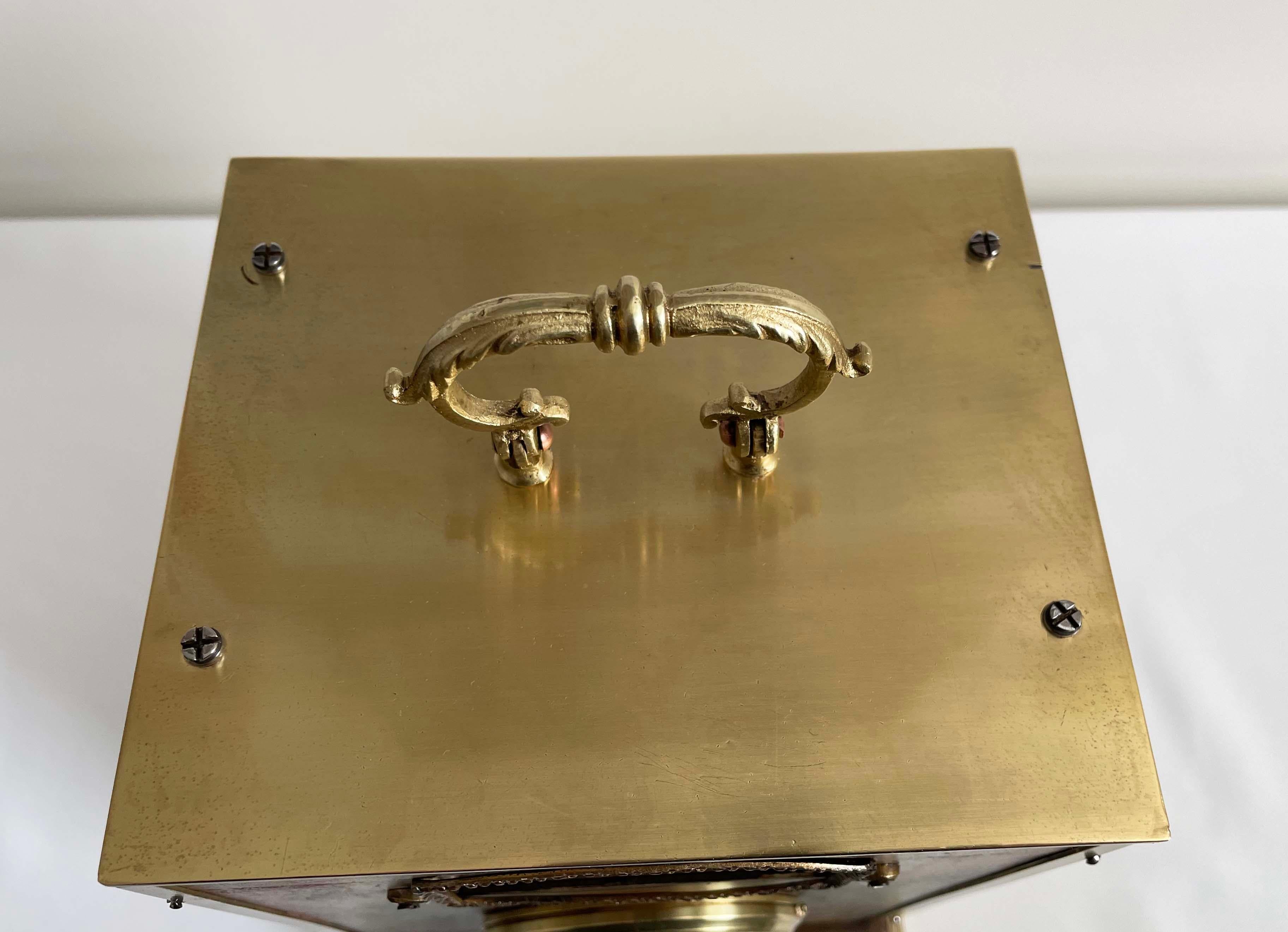 An English Lacquered Brass And Painted Tôle Automaton Clock, 19th ...