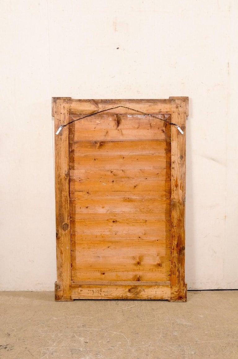 English Neo-Gothic Carved-Wood Rectangular Mirror, 19th Century For ...