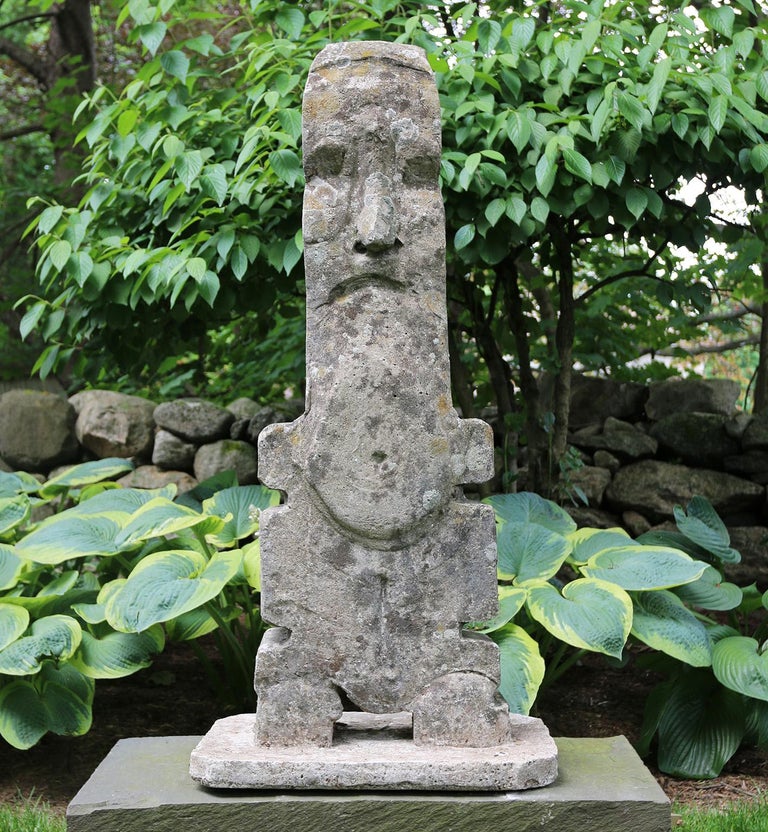 English Stone TOTEM Figure Made by Gerald Moore For Sale at 1stDibs