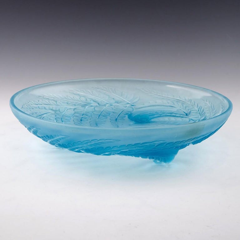 Etling Glass Fern Pattern Charger, circa 1930 For Sale at 1stDibs