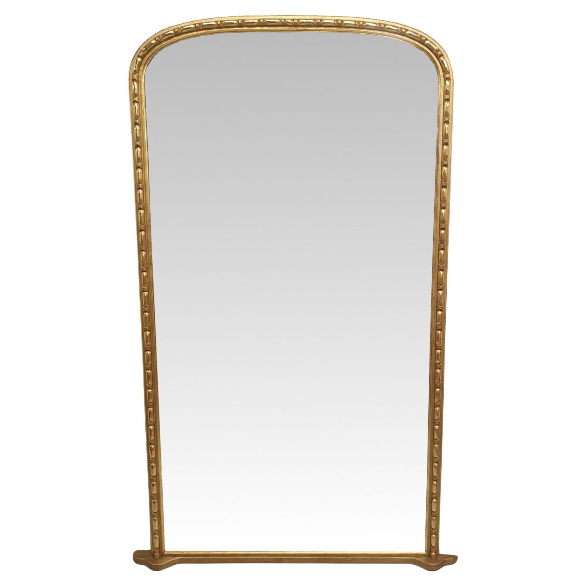 XIXth Century Giltwood Leaner Mirror Wall Mirror H196cm For Sale at 1stDibs