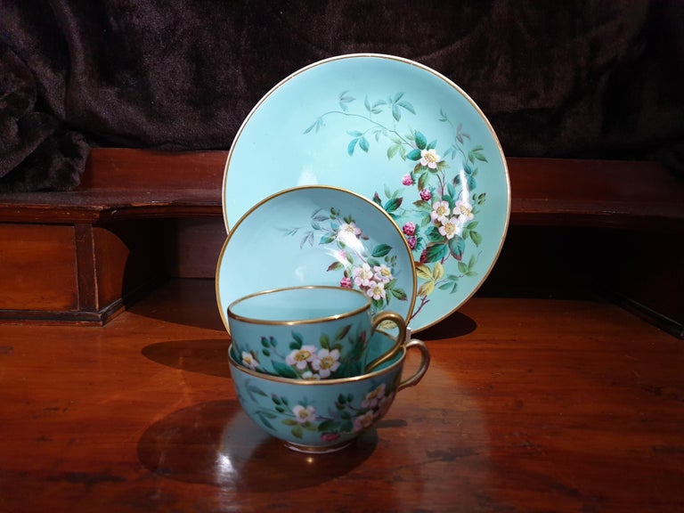Floral Brown Westhead and Moore 'Brownfield' Trio For Sale at 1stDibs ...
