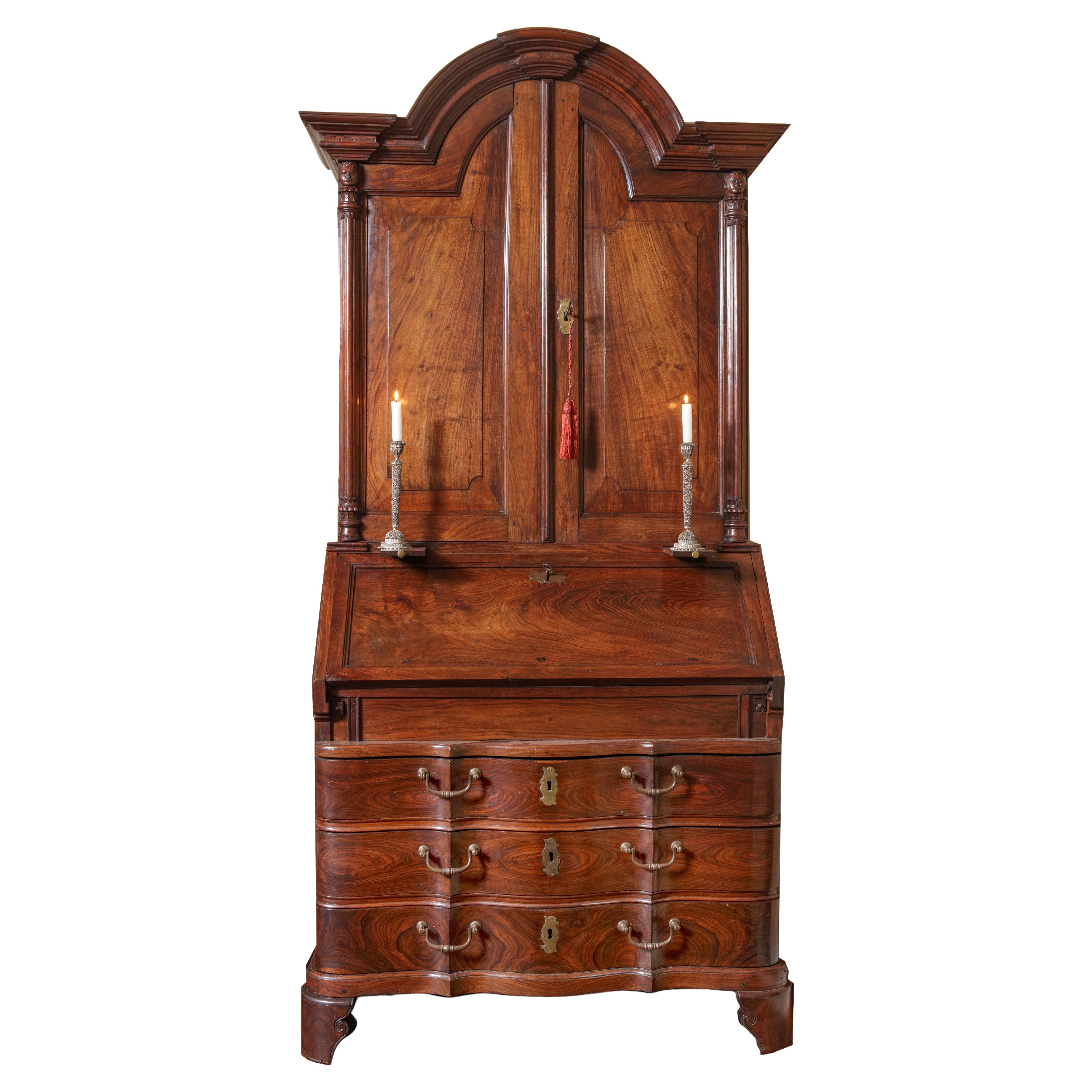 Antique Indo-Dutch or Dutch Colonial Satinwood Cupboard For Sale at 1stDibs