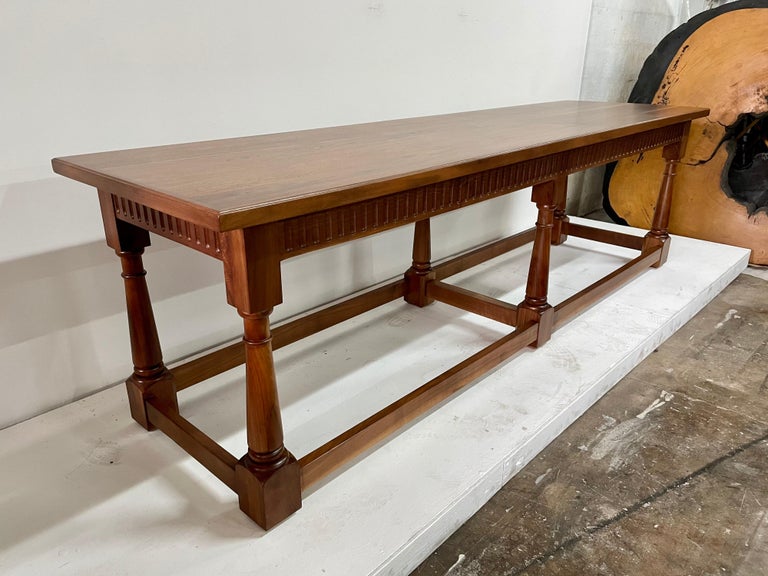 Extra Long Refectory Style Continental Walnut Table For Sale at 1stDibs ...