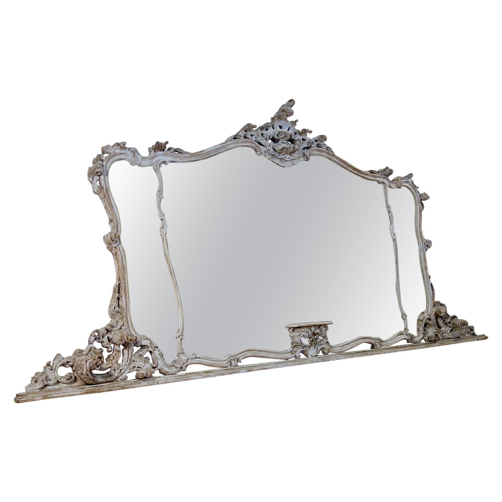 Extraordinary 19th Century French Carved and Gilt Cherub Rococo Mirror ...