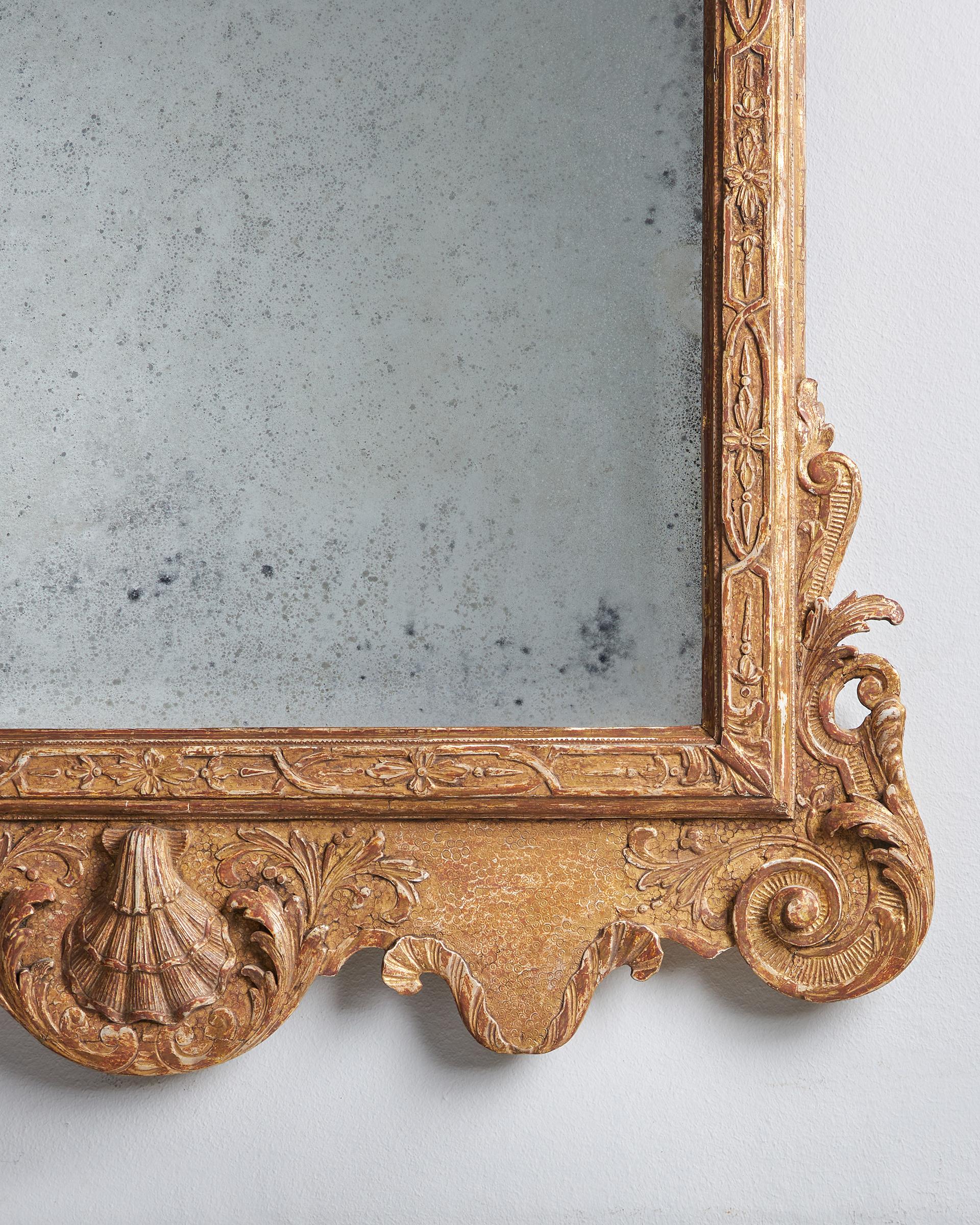 Important 18th Century George I Gilt Gesso Mirror, circa 1725 For Sale ...