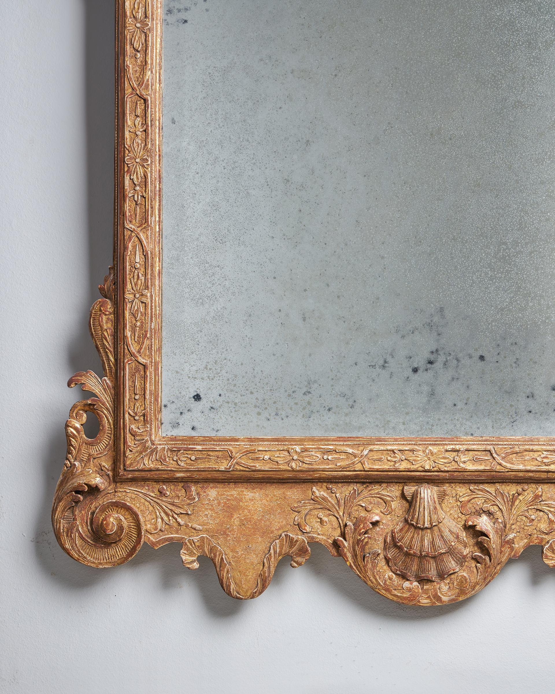 Important 18th Century George I Gilt Gesso Mirror, circa 1725 For Sale ...