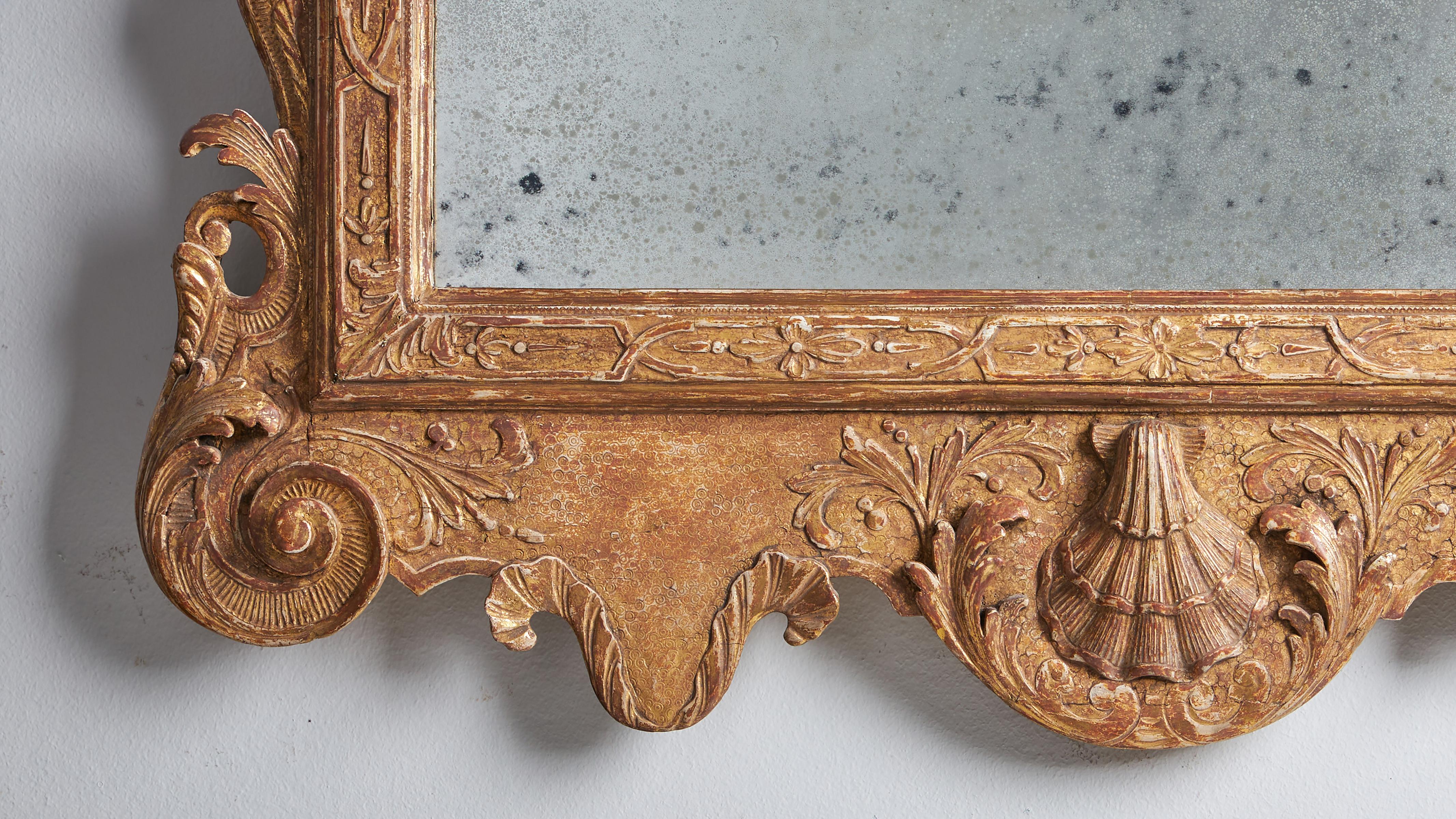 Important 18th Century George I Gilt Gesso Mirror, circa 1725 For Sale ...