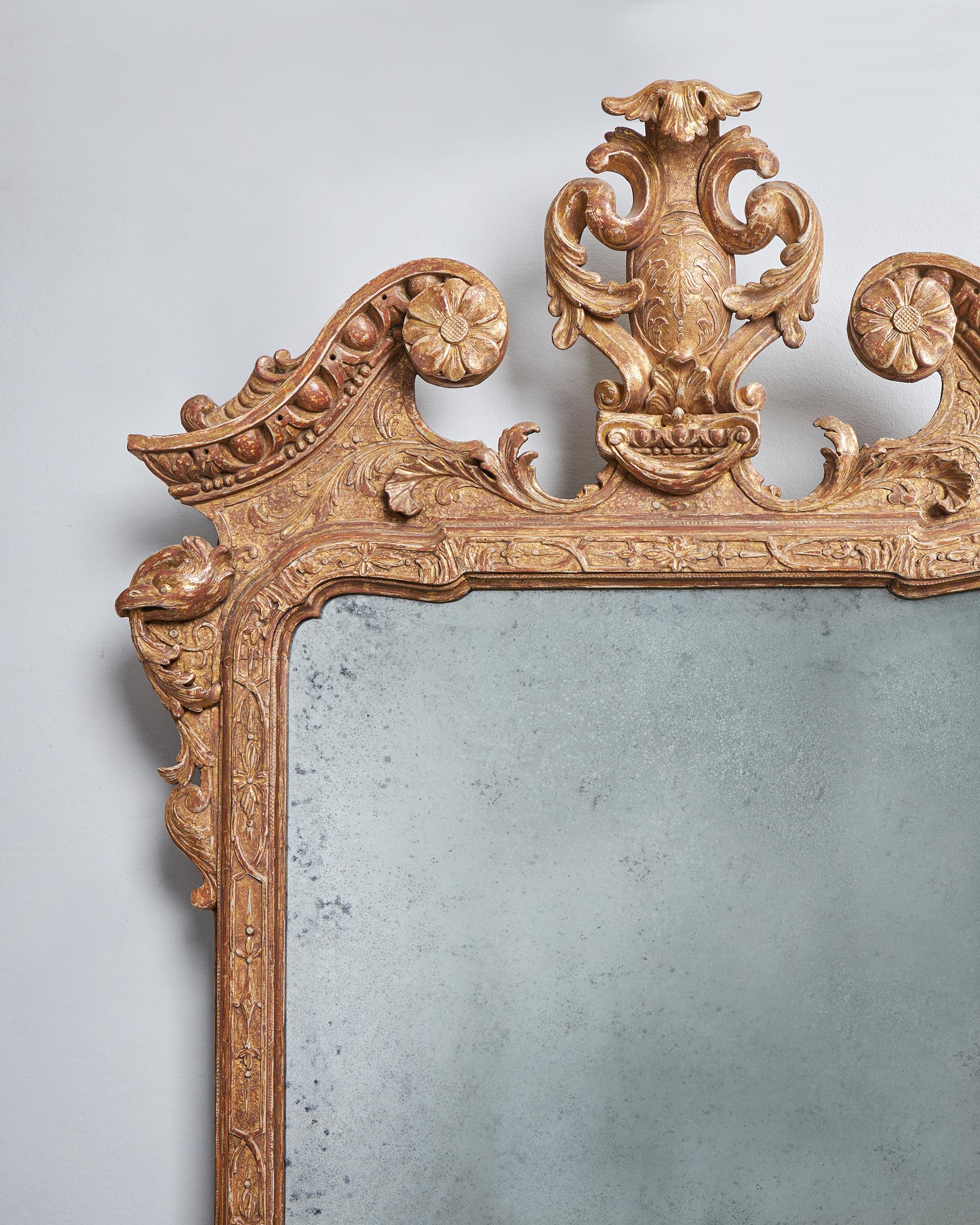 Important 18th Century George I Gilt Gesso Mirror, circa 1725 For Sale ...
