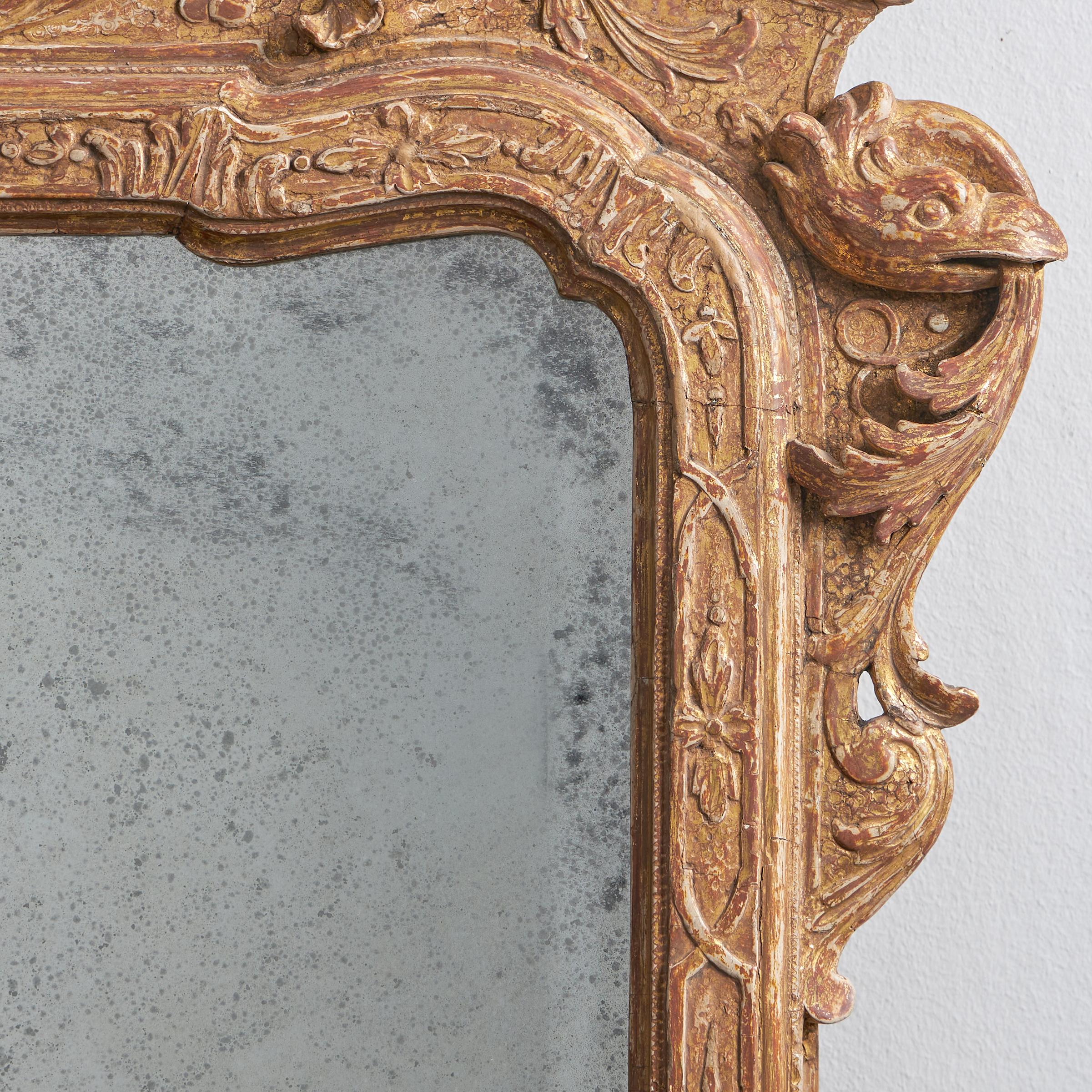 Important 18th Century George I Gilt Gesso Mirror, circa 1725 For Sale ...