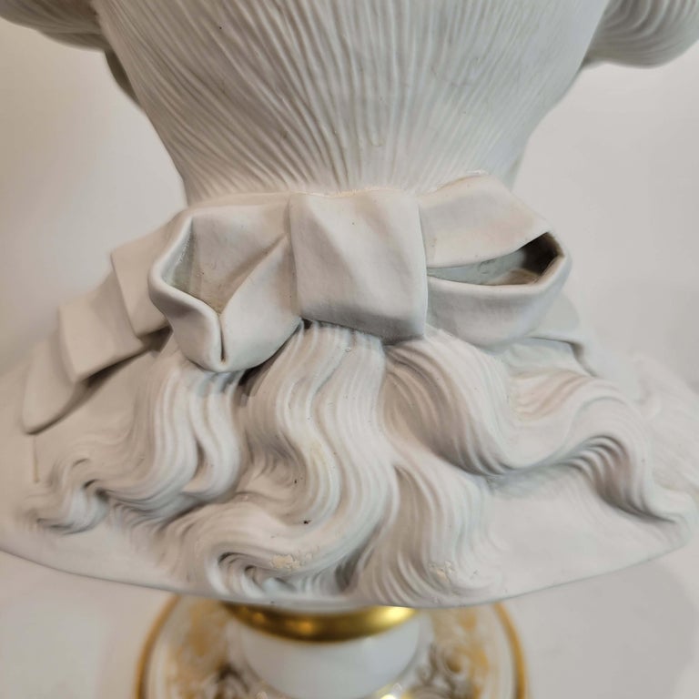 Important Fürstenberg Biscuit Portrait Bust of Carl Wilhelm Ferdinand ...